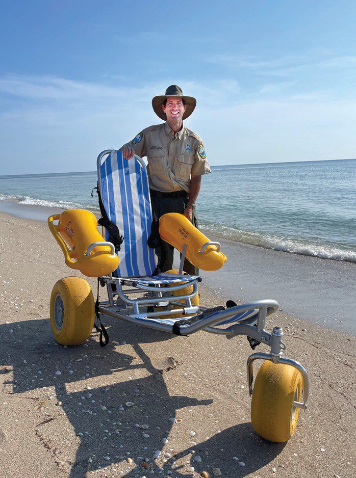 MacArthur Beach receives WaterWheels floating wheelchair - Friends of ...